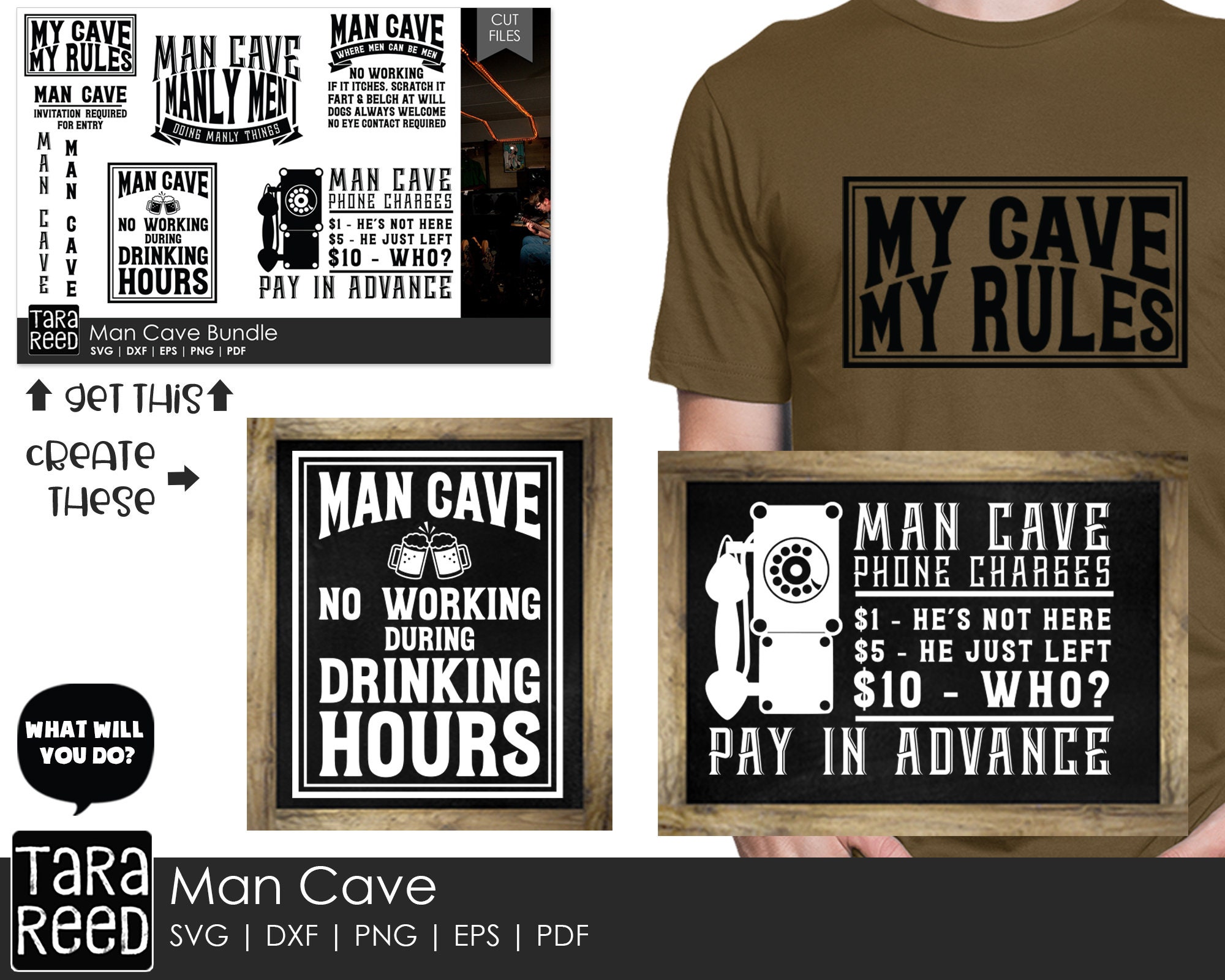 Man Cave SVG and Cut Files for Crafters - Etsy