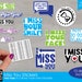 Miss You Print and Cut Stickers - Etsy