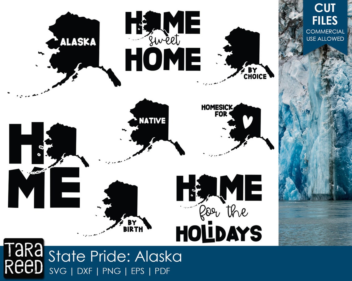 Alaska SVG and Cut Files for Crafters | Etsy