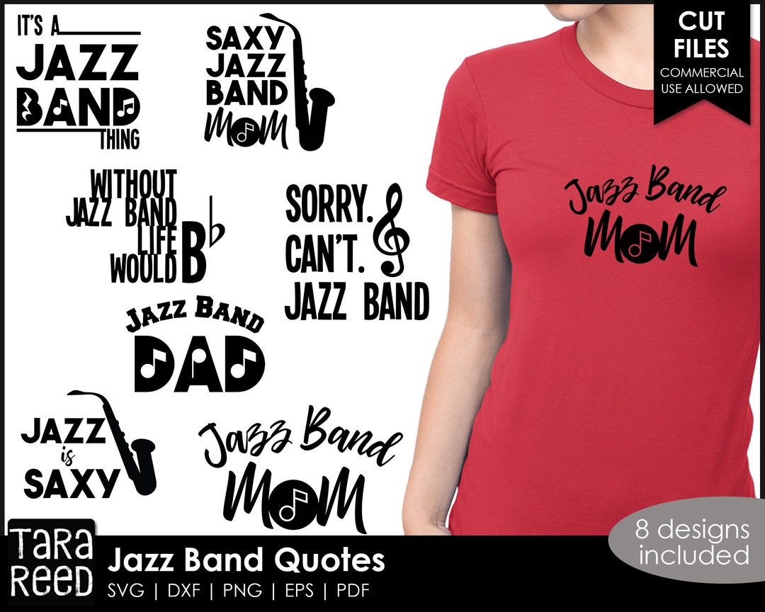 Jazz Band SVG and Cut Files for Crafters - Etsy