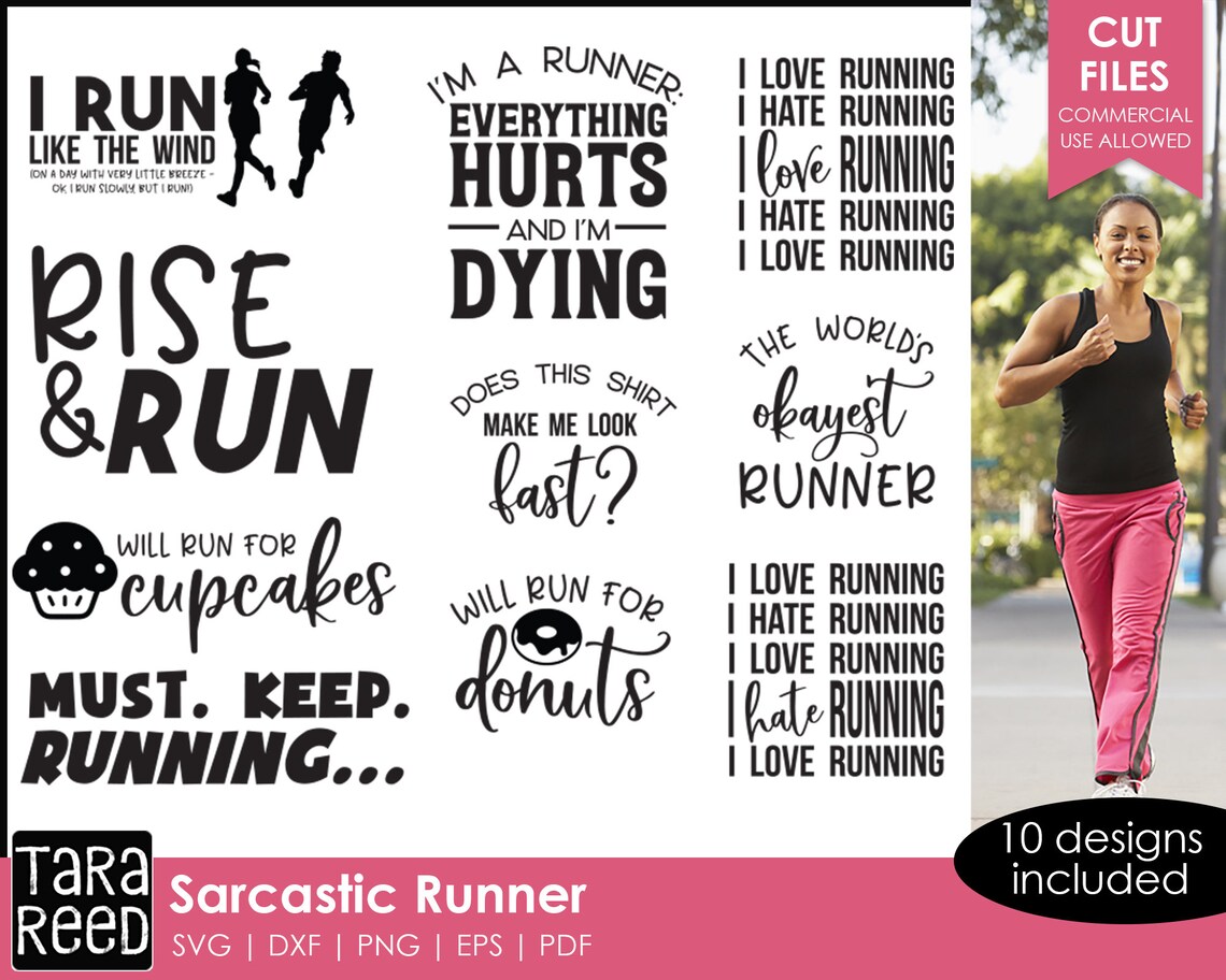 Sarcastic Runner Running SVG and Cut Files for Crafters - Etsy