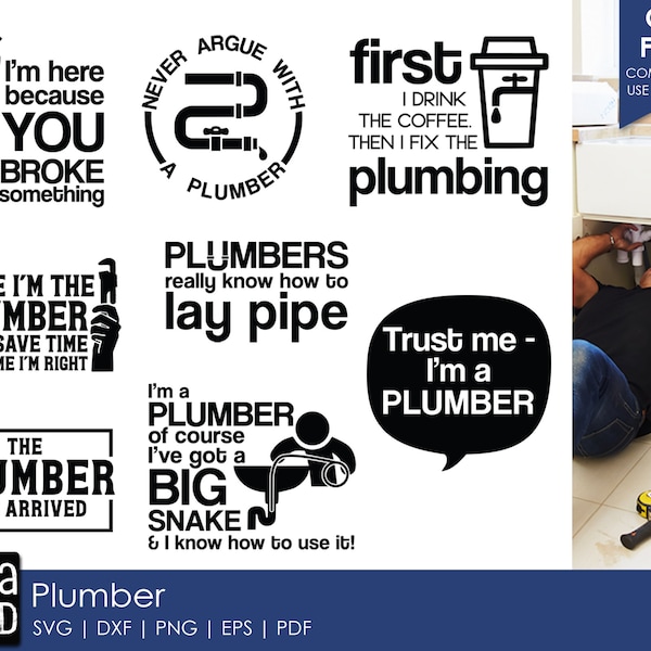 Plumber Svg - Etsy