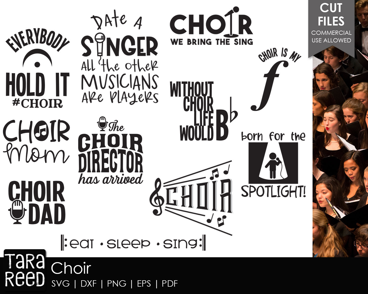 Choir Music SVG and Cut Files for Crafters | Etsy