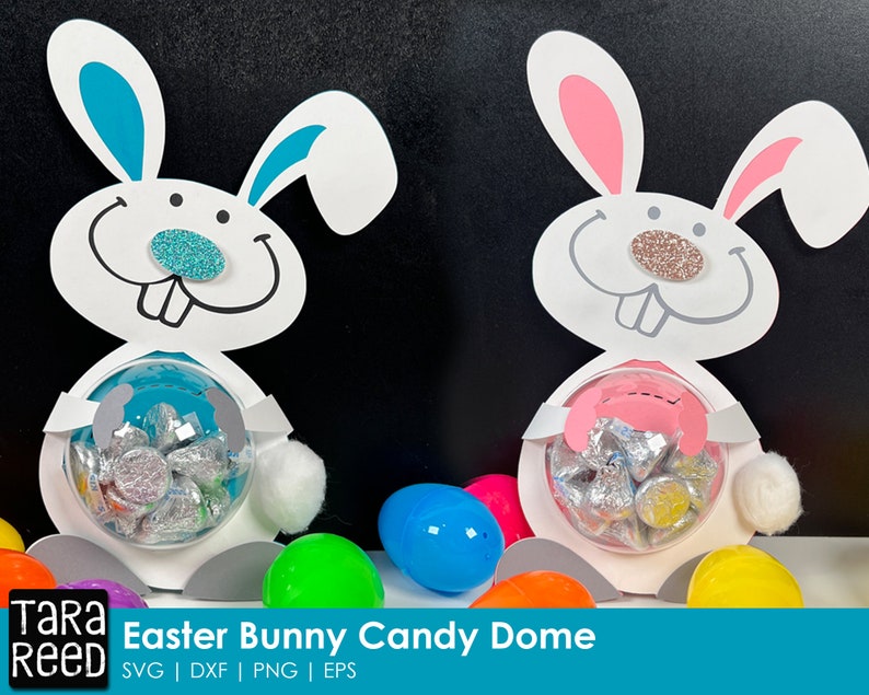 Easter Bunny Candy Dome SVG for Cricut Easter Basket Idea - Etsy