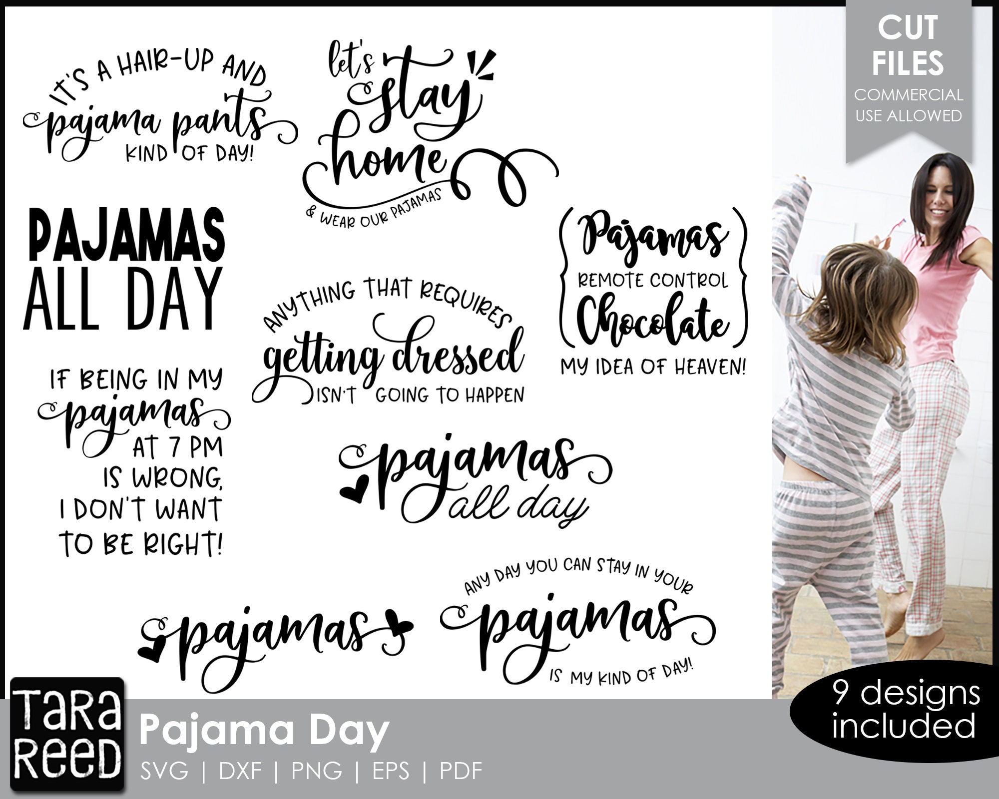 Pajama Day - Pajama SVG and Cut Files for Crafters - Etsy Canada