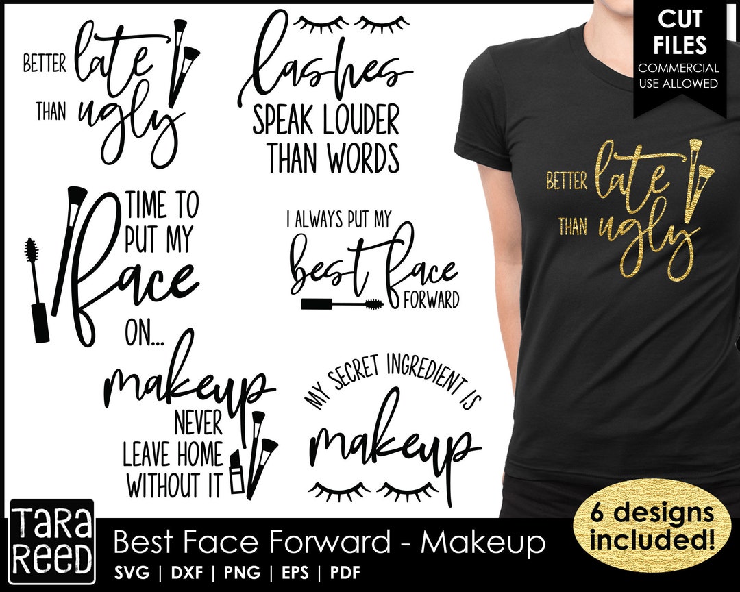 Best Face Forward Makeup SVG and Cut Files for Crafters - Etsy