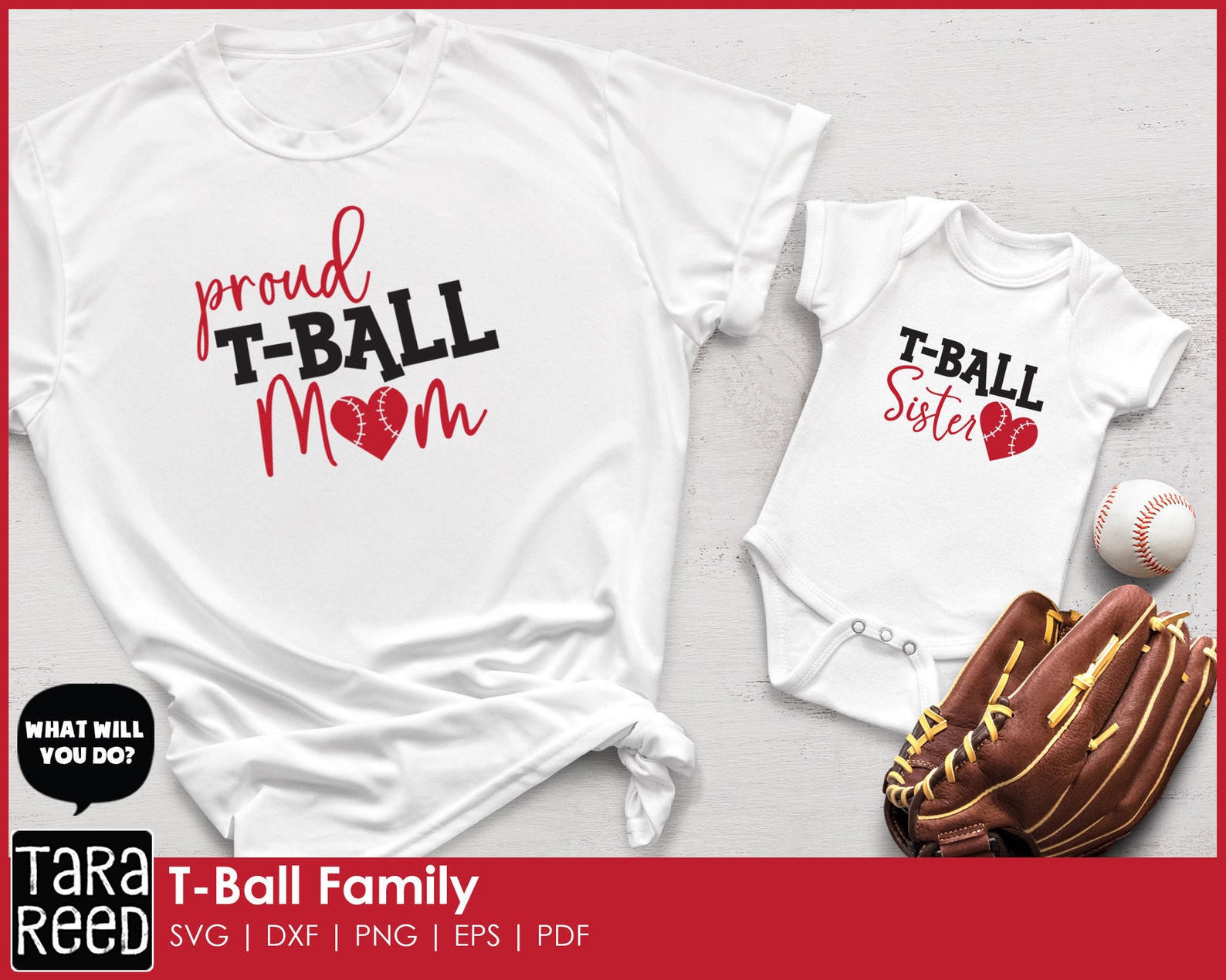 T Ball SVG Files for Cricut or Silhouette T Ball Family | Etsy