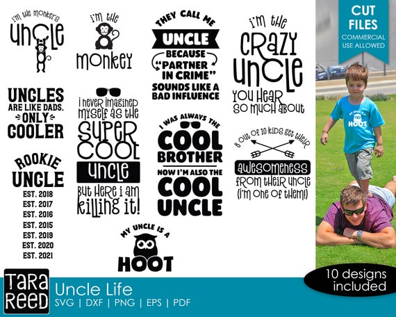 Uncle Life Family SVG and Cut Files for Crafters | Etsy New Zealand