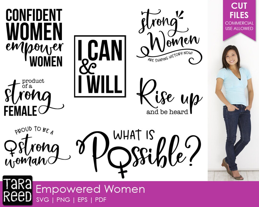 Empowered Women - Woman SVG and Cut Files for Crafters - Etsy