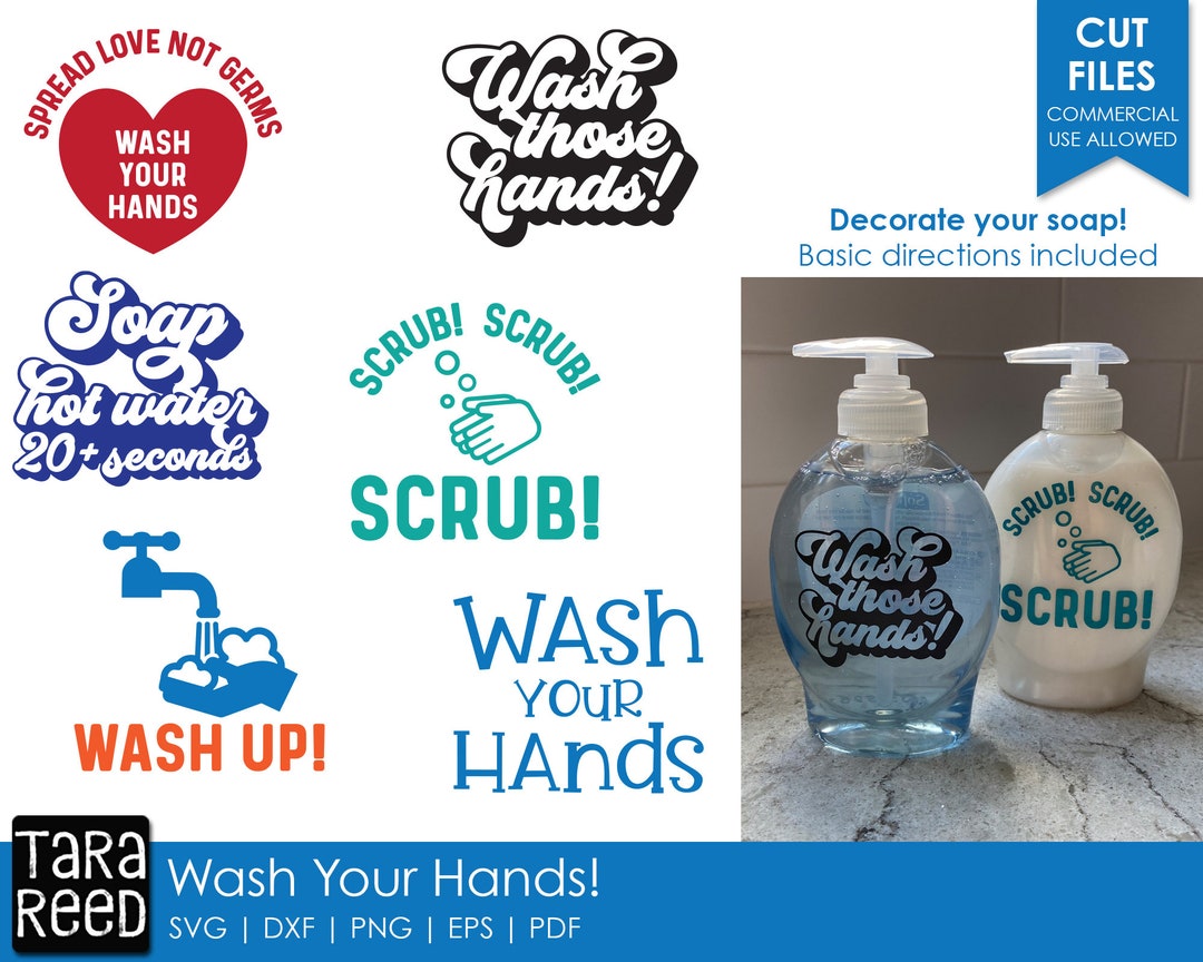 Wash Your Hands! - SVG and Cut Files for Crafters - Etsy