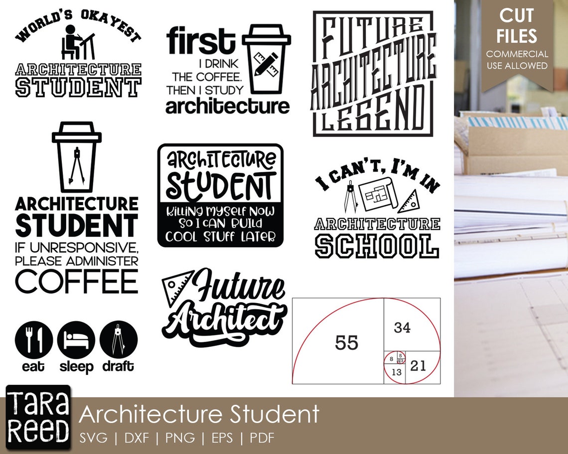 Architecture Student Architect SVG and Cut Files for | Etsy