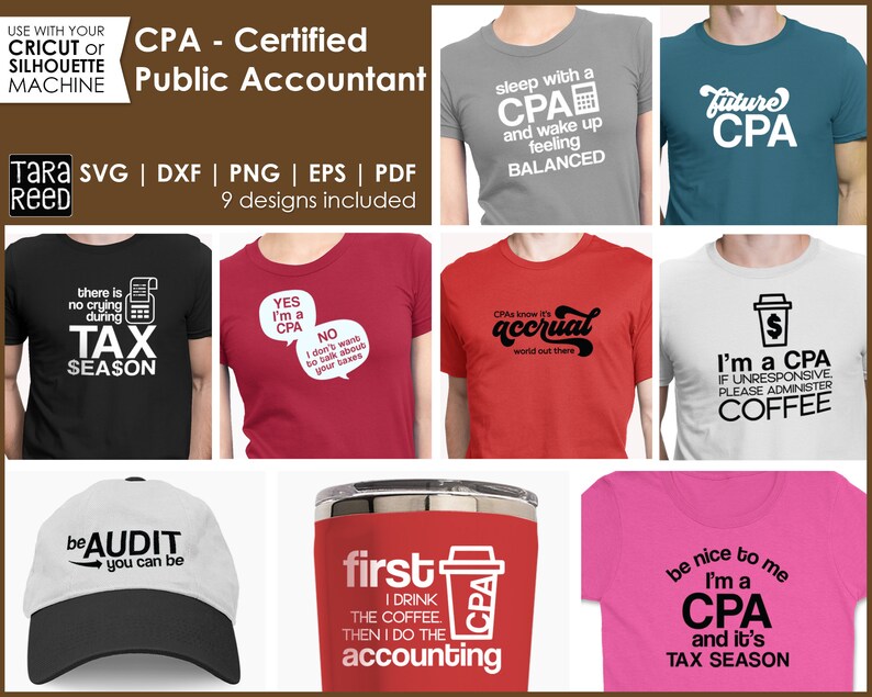 CPA - Certified Public Accountant SVG and Cut Files for Crafters - Etsy
