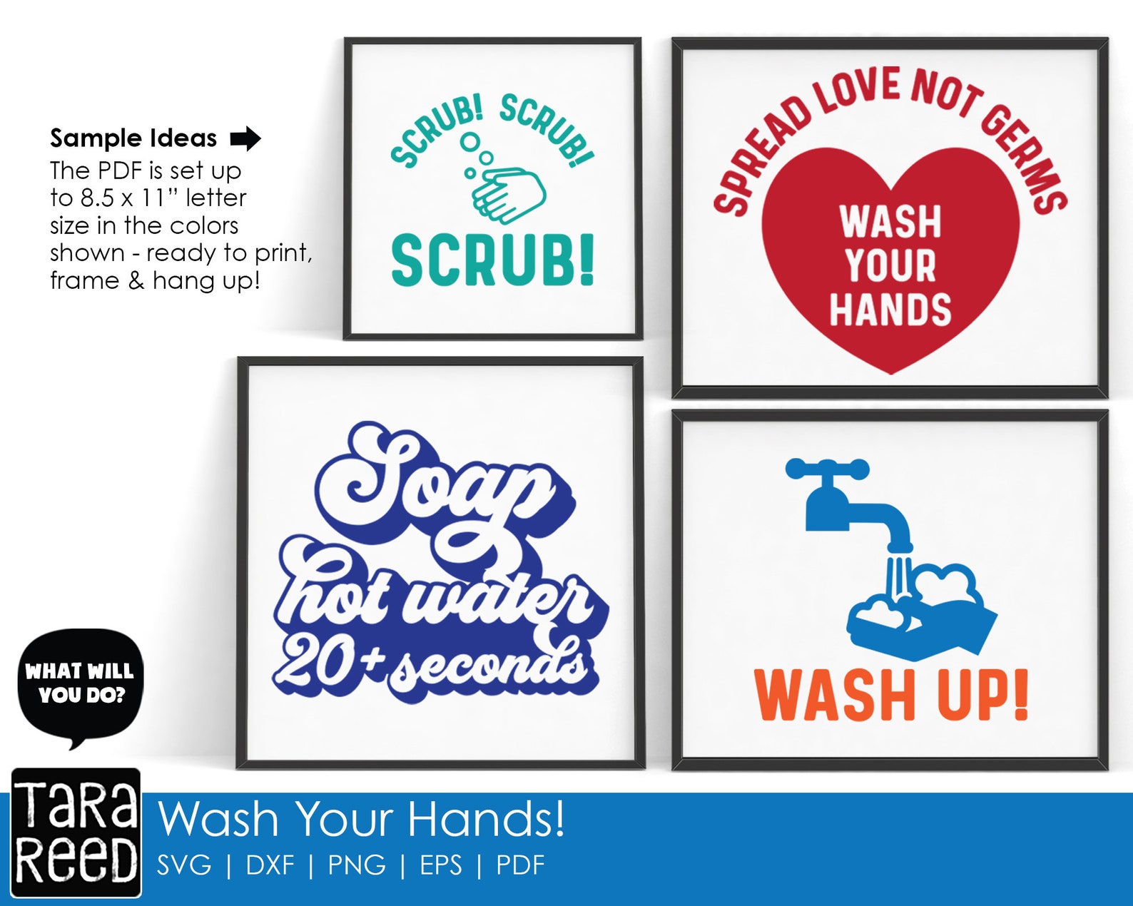 Wash Your Hands SVG and Cut Files for Crafters | Etsy