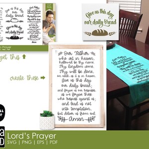 The Lord's Prayer - Bible Verse SVG and Cut Files for Crafters - Etsy