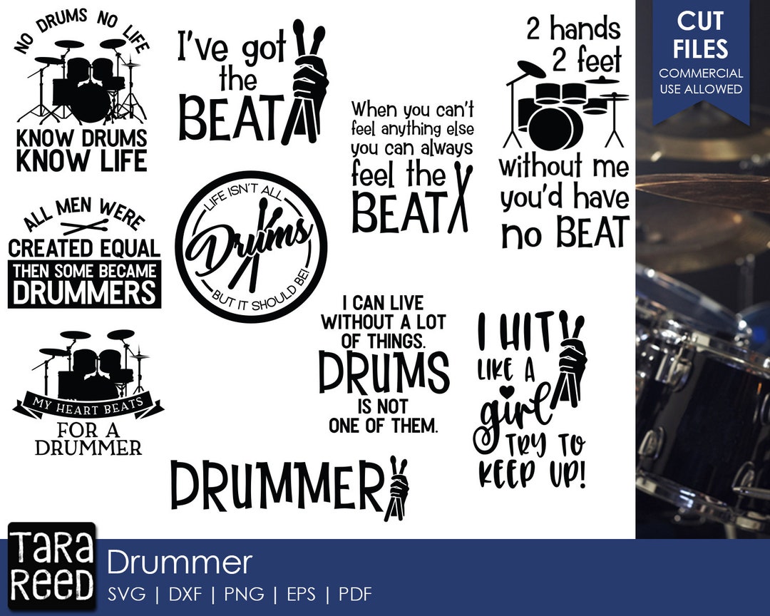 Drummer - Music SVG and Cut Files for Crafters - Etsy