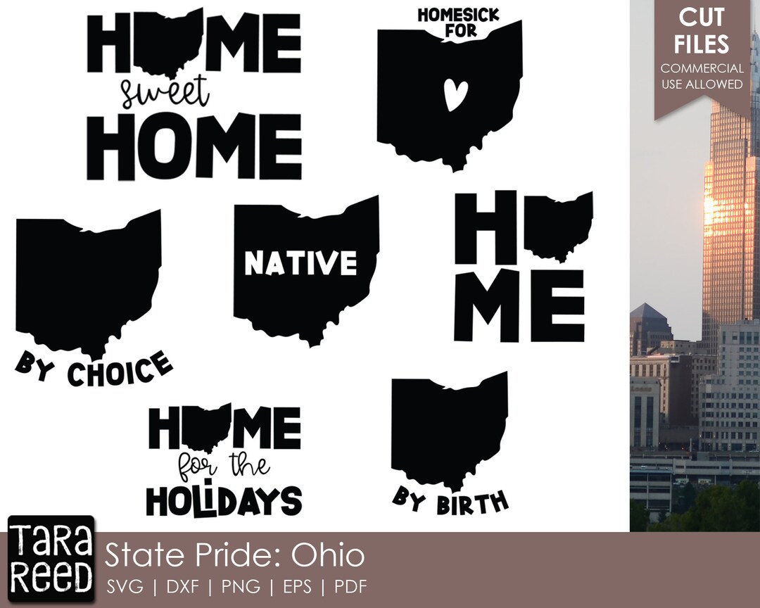 Ohio SVG and Cut Files for Crafters - Etsy