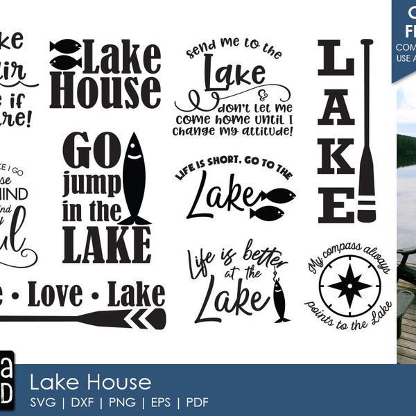 Lake House Svg - Etsy