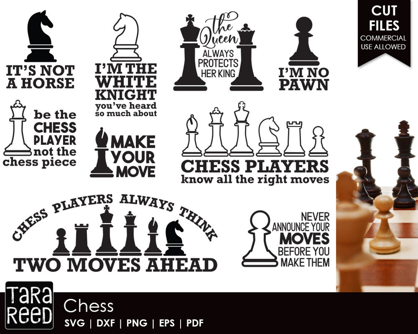 Chess SVG and Cut Files for Crafters | Etsy