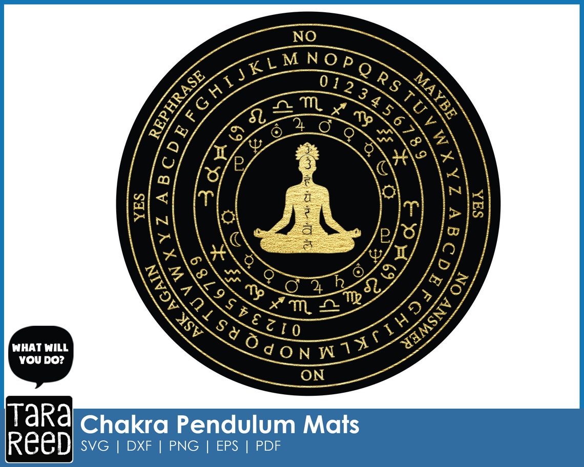 Chakra Pendulum Mats - Pendulum Mat SVG and Cut Files for Crafters - Etsy