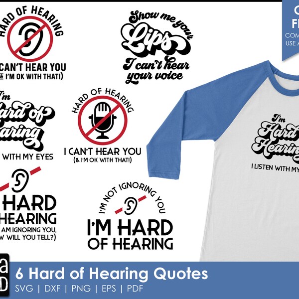 Hard of Hearing Svg - Etsy