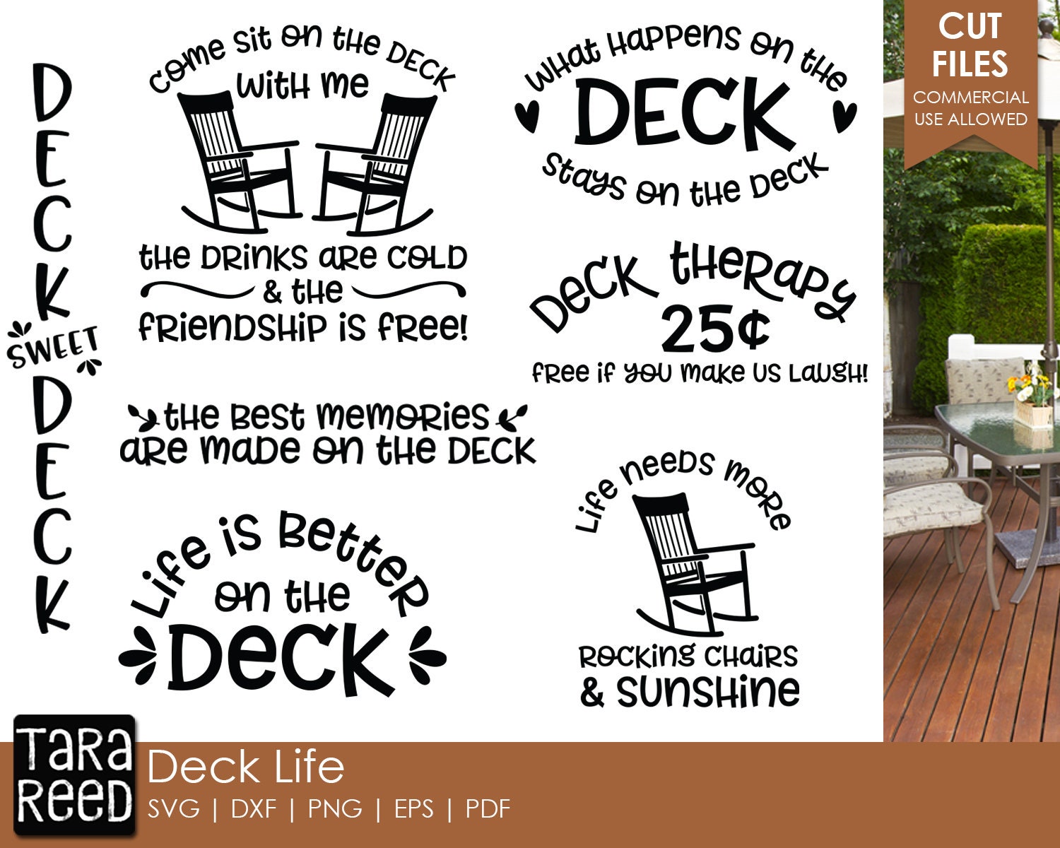 Deck Life Outdoor Living SVG and Cut Files for Crafters - Etsy Canada