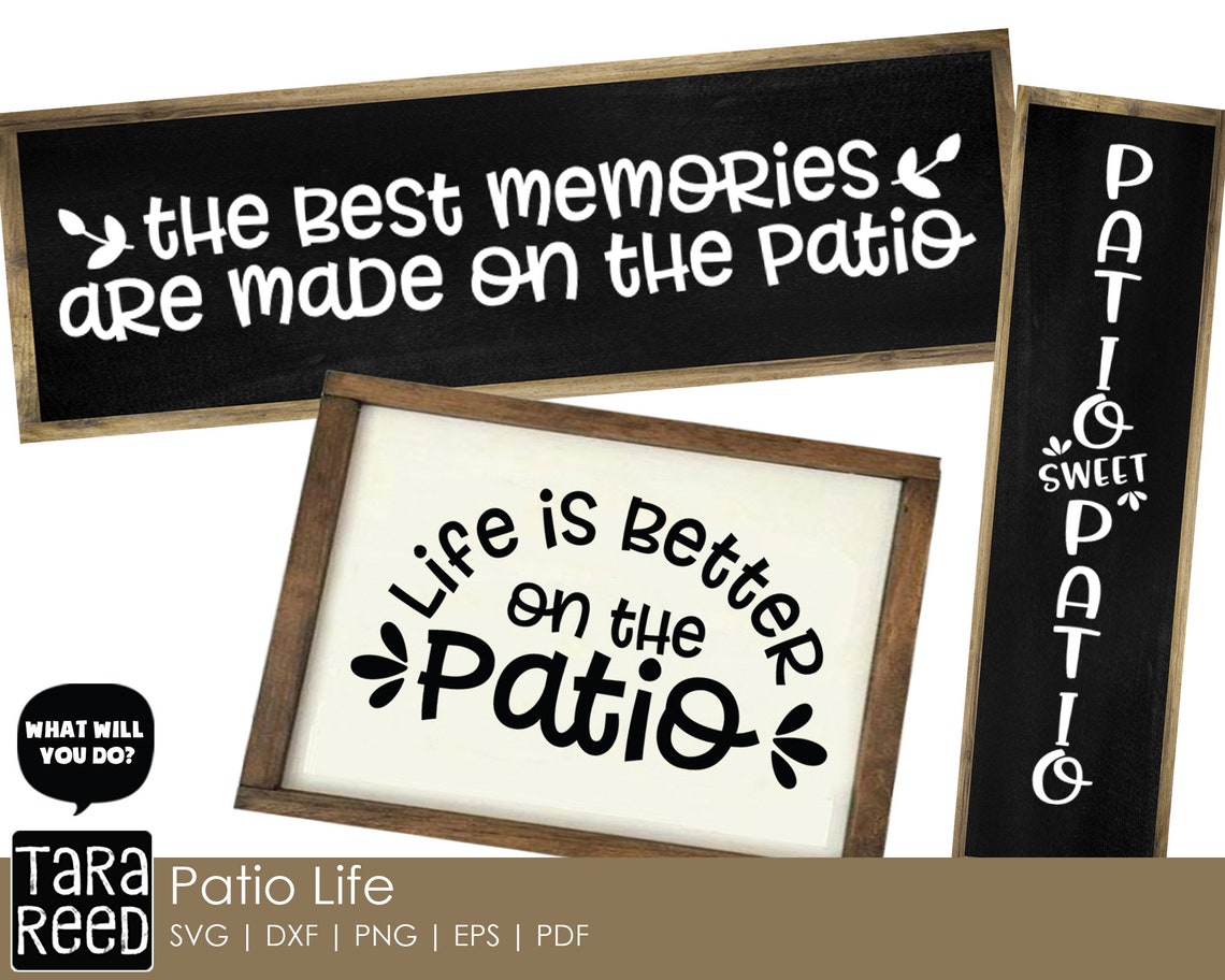 Patio Life - Outdoor Living SVG and Cut Files for Crafters - Etsy