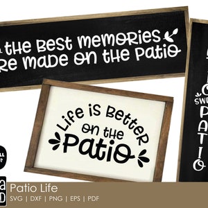 Patio Life - Outdoor Living SVG and Cut Files for Crafters - Etsy