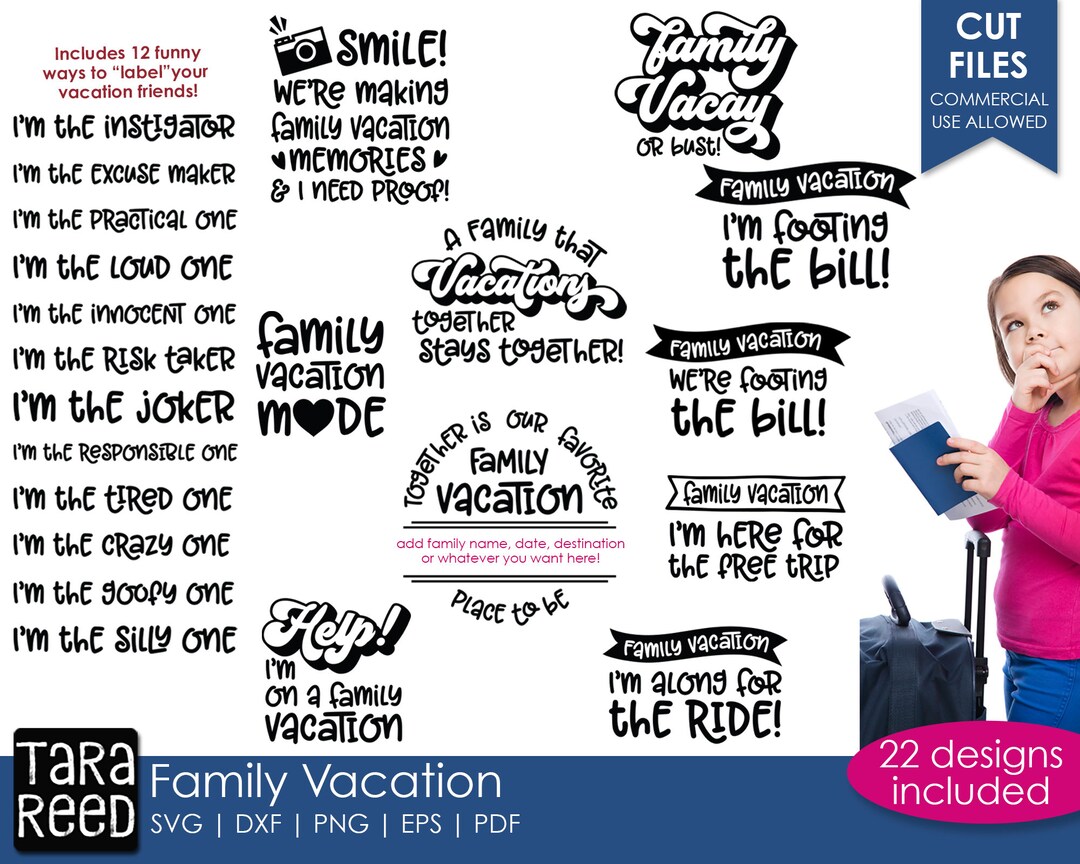 Family Vacation - Vacation SVG and Cut Files for Crafters - Etsy