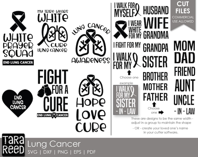 End Lung Cancer Lung Cancer SVG and Cut Files for Crafters - Etsy