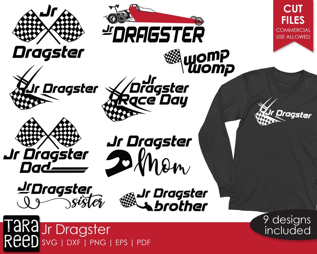 Jr Dragster - Car Racing SVG and Cut Files for Crafters - Etsy