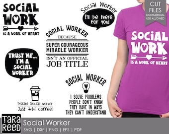 Social Workrer SVG File for Cricut Silhouette MSW Svg Social - Etsy