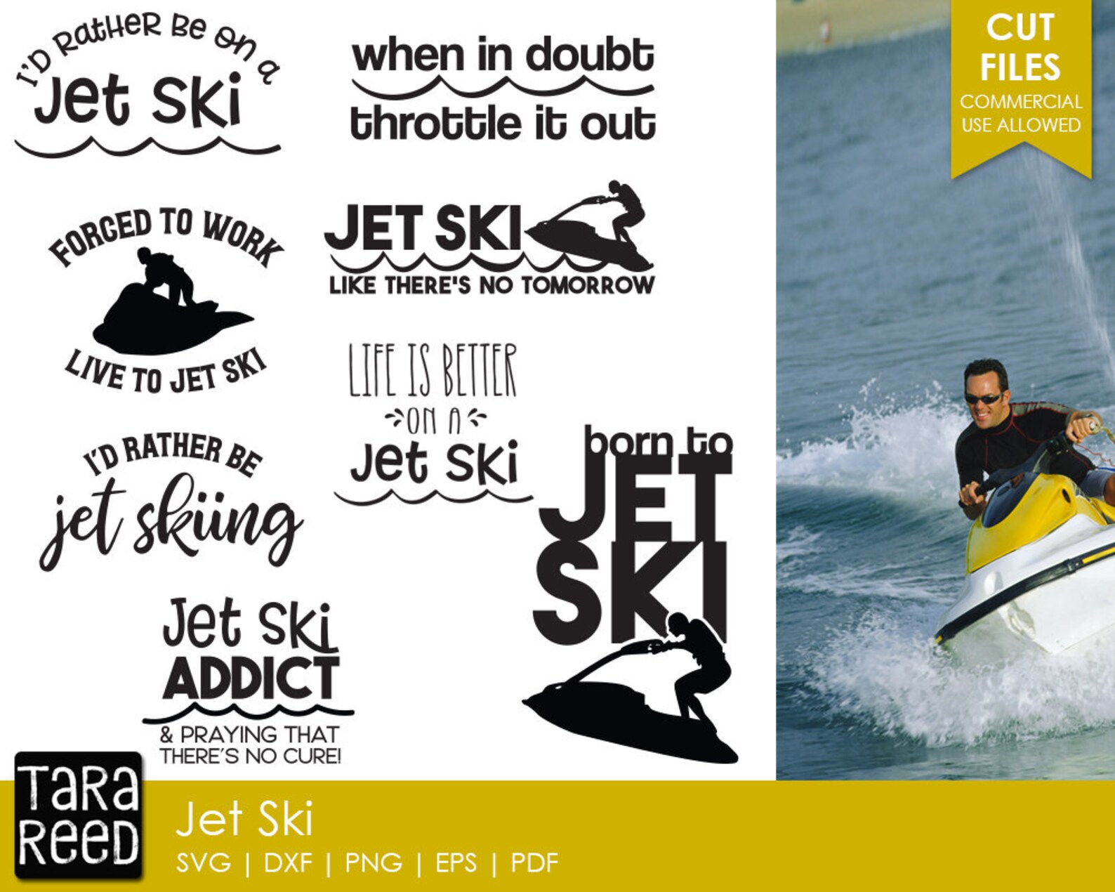Jet Ski SVG and Cut Files for Crafters - Etsy