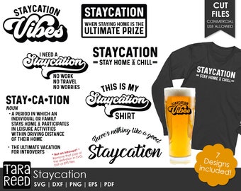 Staycation Svg - Etsy