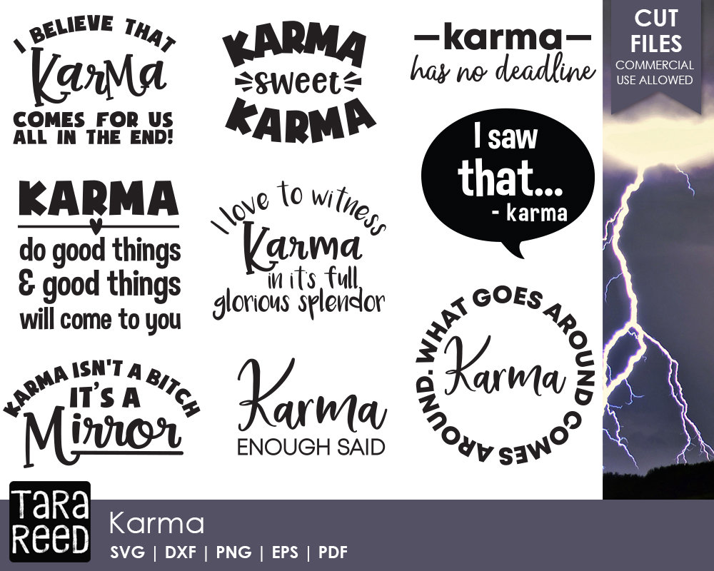 Karma SVG and Cut Files for Crafters - Etsy UK