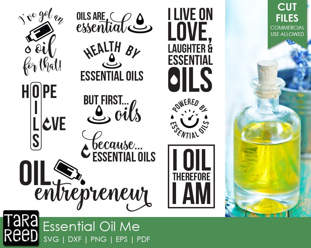 Essential Oil SVG and Cut Files for Crafters - Etsy Canada
