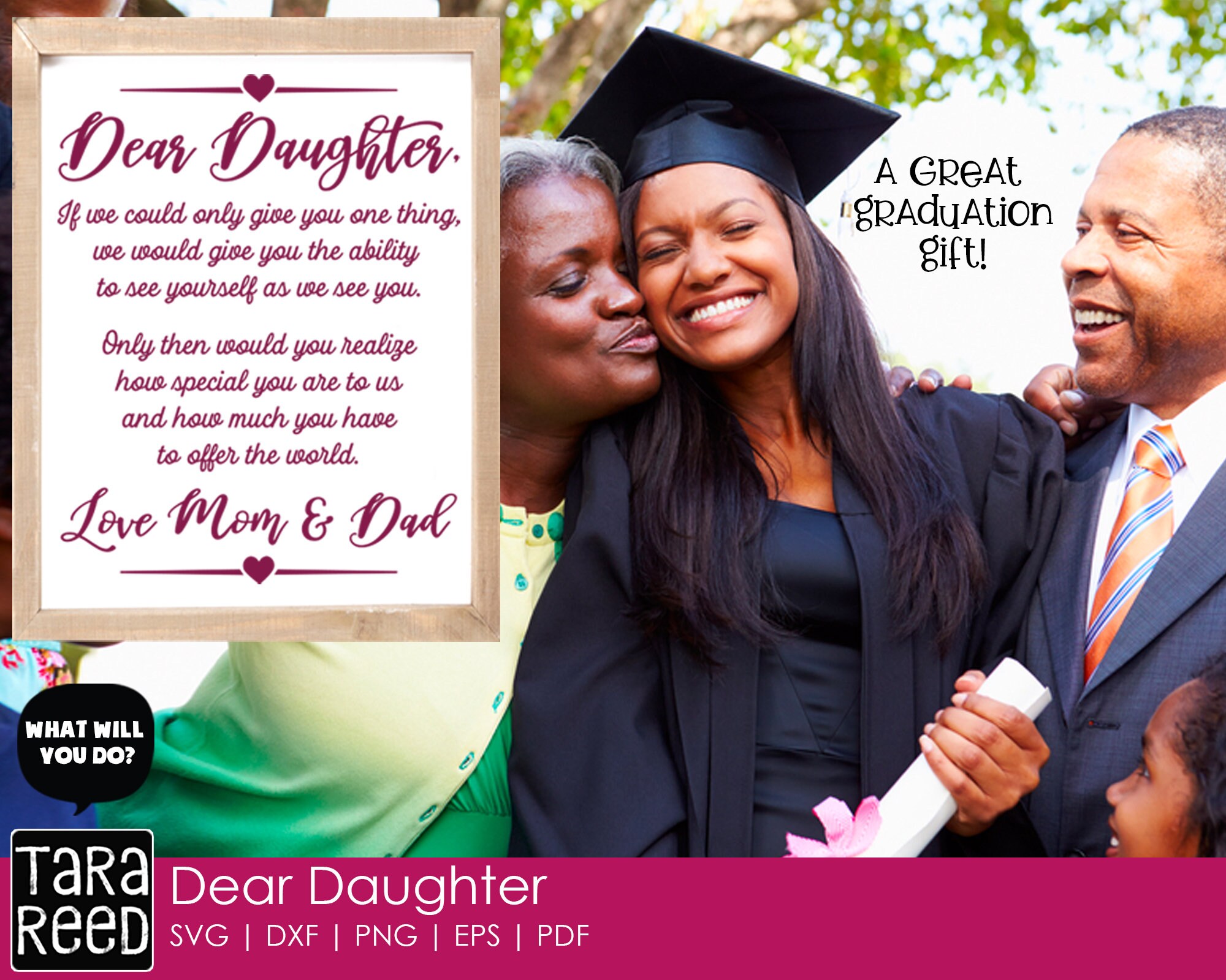 Dear Daughter - Family SVG and Cut Files for Crafters - Etsy