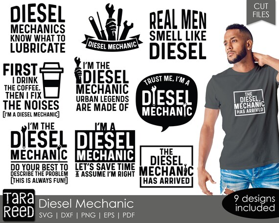 Diesel Mechanic SVG and Cut Files for Crafters - Etsy Australia