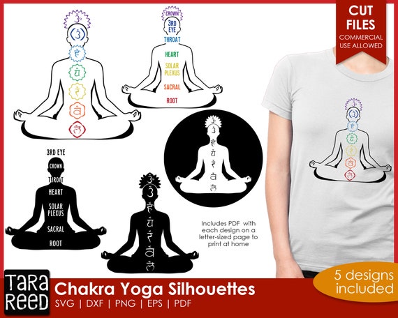 Chakra Silhouette Bundle for Crafting and Sublimation - Etsy