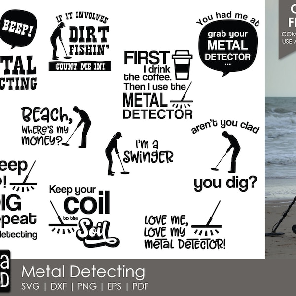 Metal Detecting Svg - Etsy