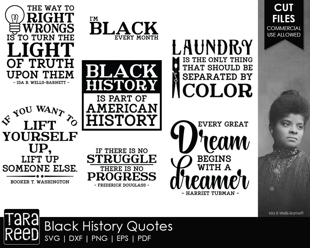 Black History Quotes SVG and Cut Files for Crafters | Etsy
