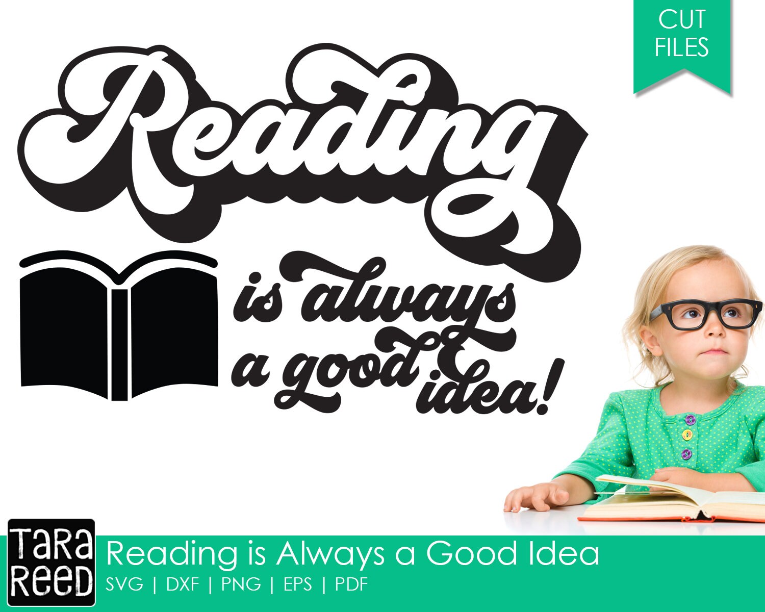 Reading is Always a Good Idea Book SVG and Cut Files for - Etsy