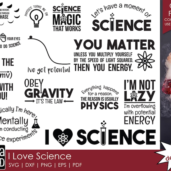 I Love Science - Etsy