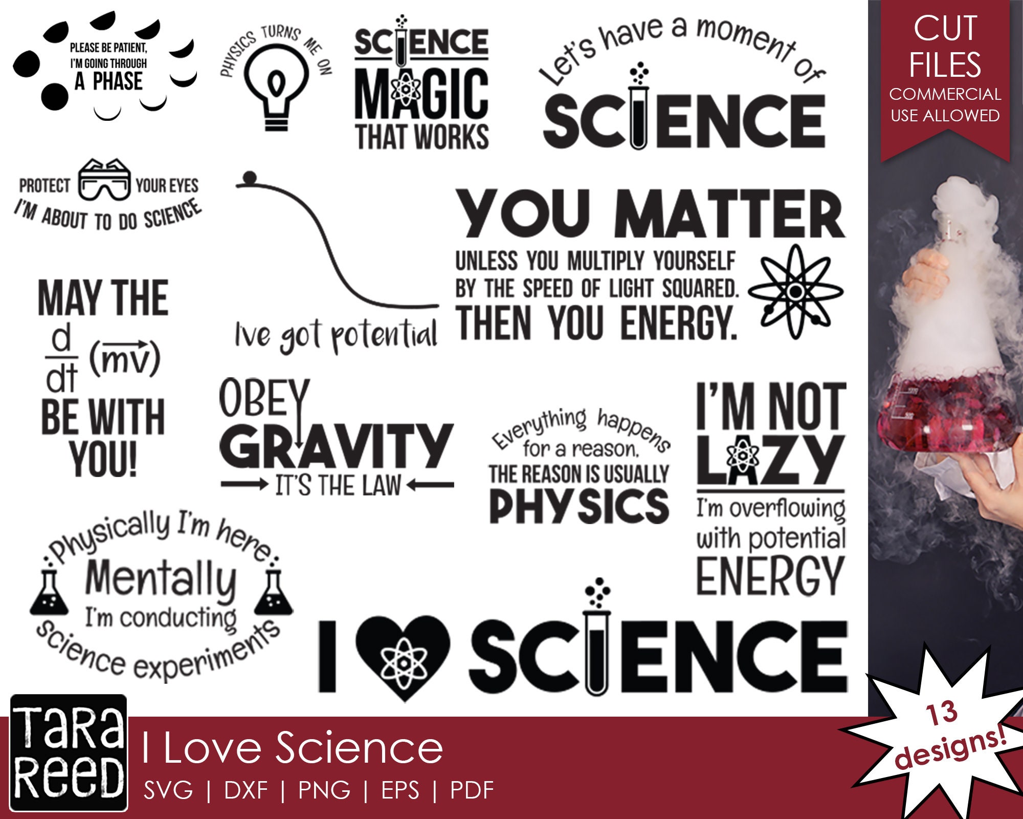 I Love Science School SVG and Cut Files for Crafters - Etsy Canada