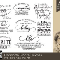Jane Eyre Clip Art Bundle - 20 Images for Digital Download. Charlotte ...