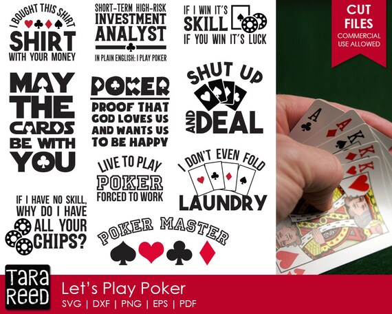 Poker SVG and Cut Files for Crafters | Etsy