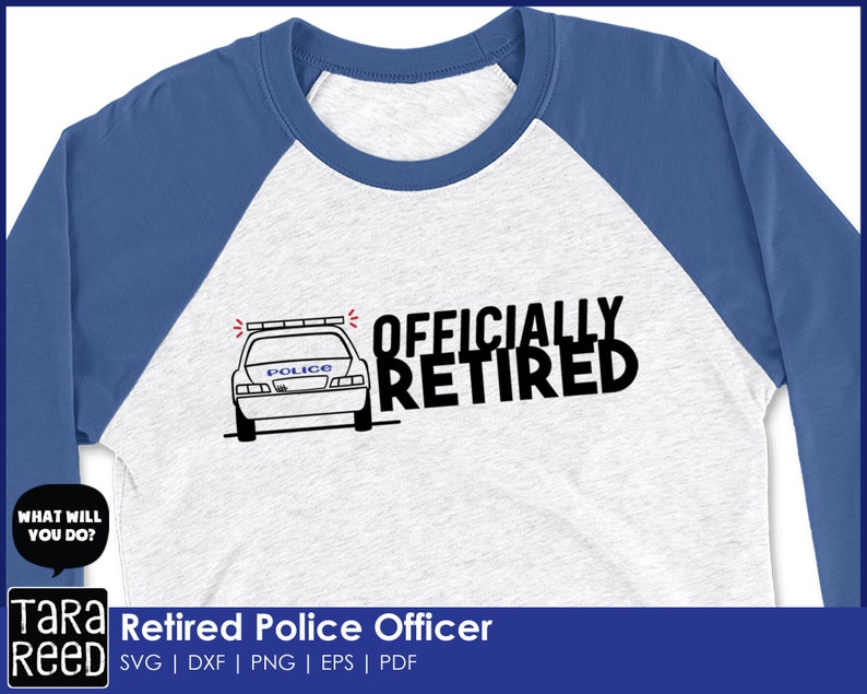 Retired Police Officer SVG and Cut Files for Crafters - Etsy