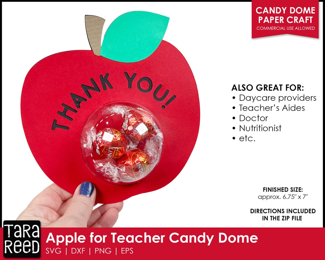 Teacher Appreciation Gift | Teacher SVG for Cricut | Candy Dome SVG - Etsy