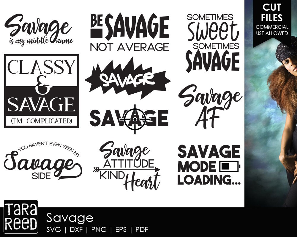 Savage SVG and Cut Files for Crafters | Etsy