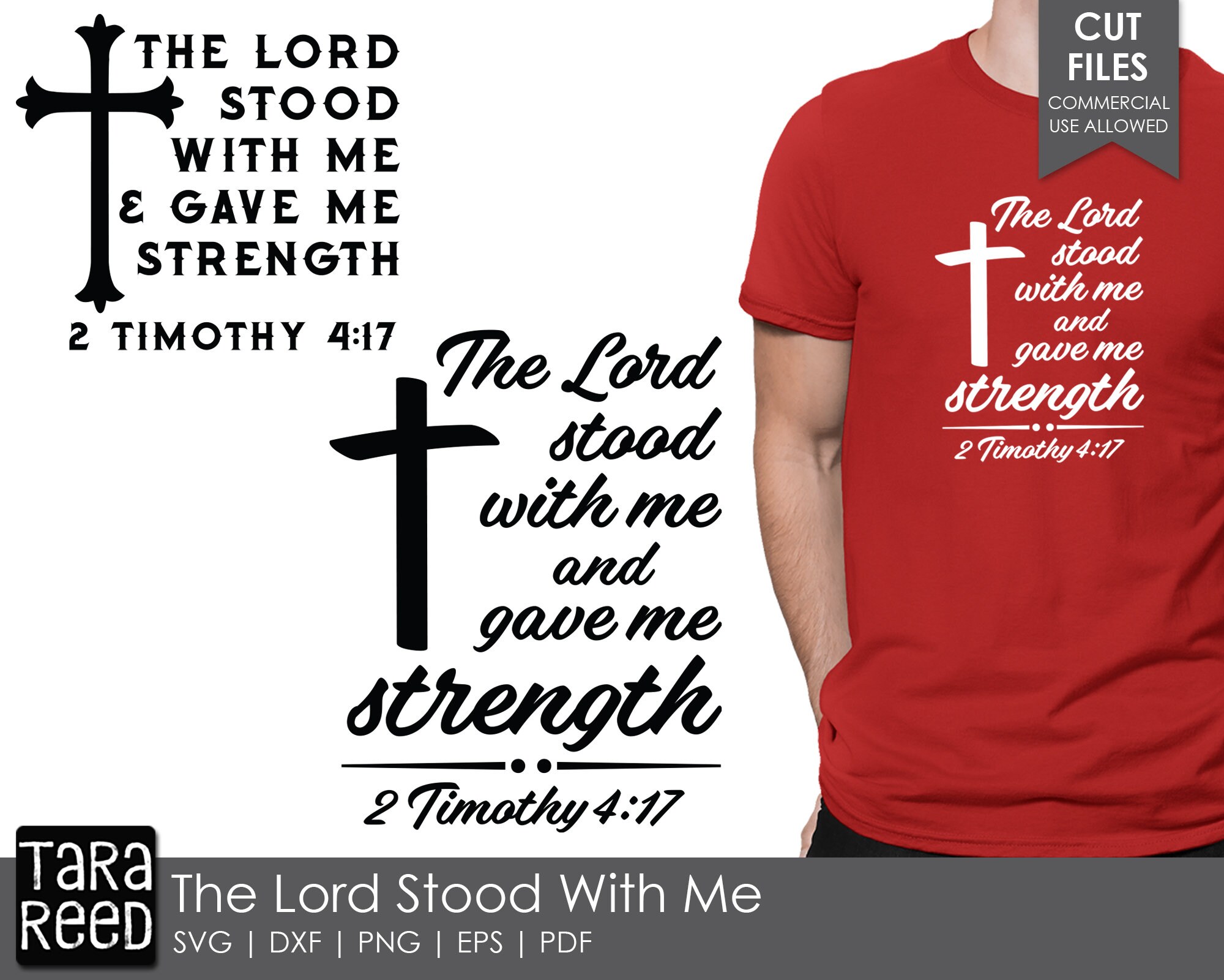 The Lord Stood With Me 2 Timothy 4 17 Bible Verse Svg And Etsy