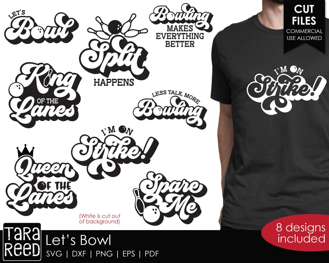 Bowling SVG and Cut Files for Crafters - Etsy